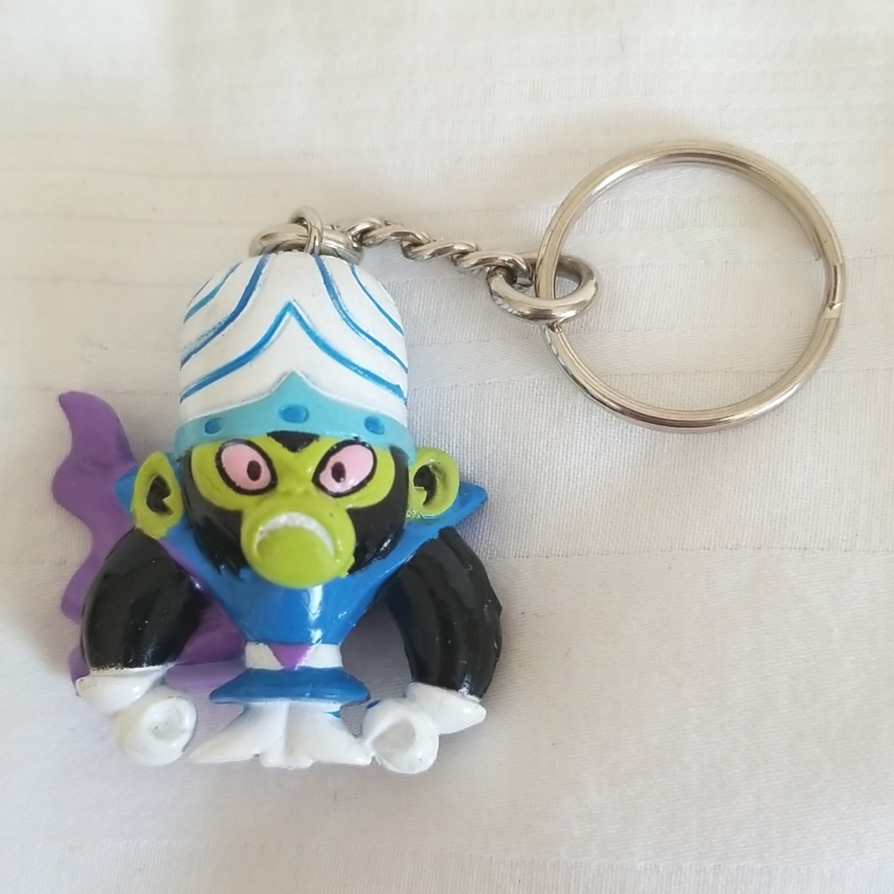 Vintage Powerpuff Girls Mojo Jojo Keychain - Gem